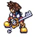 Kingdom Hearts Sora Perler Bead Figure, Chain of Memories, GBA, KH Sora ...