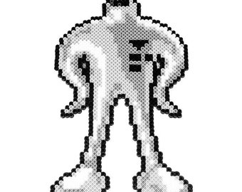 Earthbound Mani Mani Statue Perler Bead Sprite, SNES, Mother 2, Ness ...