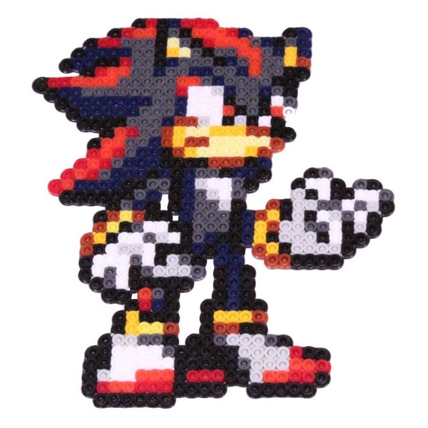 Shadow the Hedgehog Perler Bead - Etsy