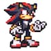 Shadow the Hedgehog Perler Bead Sprite, SA2, Sonic 3 Movie, Gaming Wall ...
