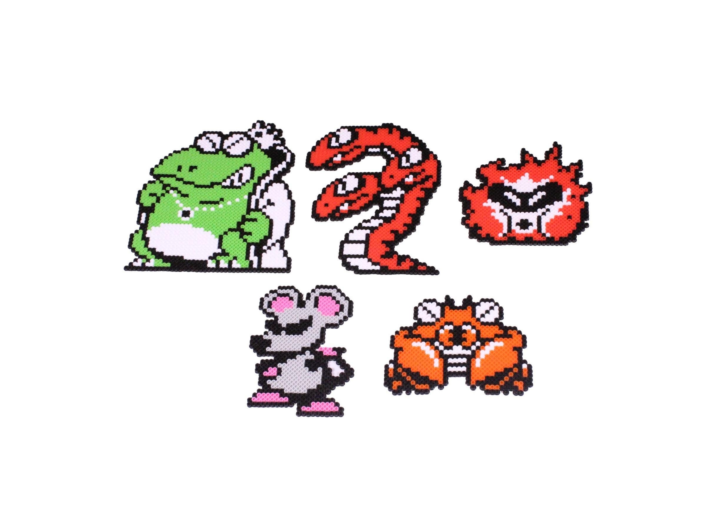 Mario Bros 2 Bosses NES Bead Sprite Set, 8-bit SMB2 Baddies, Nintendo ...