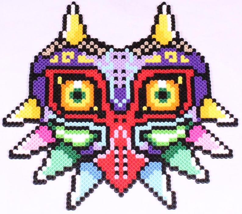 N64 Majora's Mask Perler Bead Creation | Zelda Pixel Art | Nostalgic ...