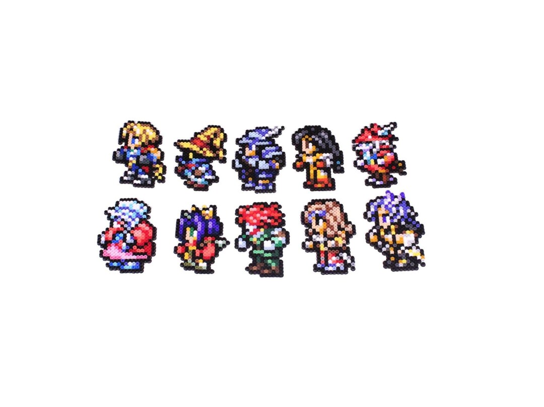 Final Fantasy 9 Fuse Bead Art Collection, FF9 Party Members, FFIX ...