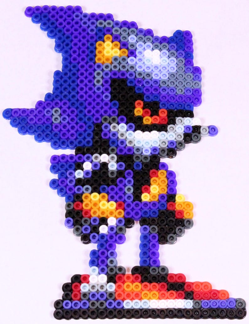 Sonic the Hedgehog Metal Sonic Bead Art | Pixel Sprite | Sega Genesis ...