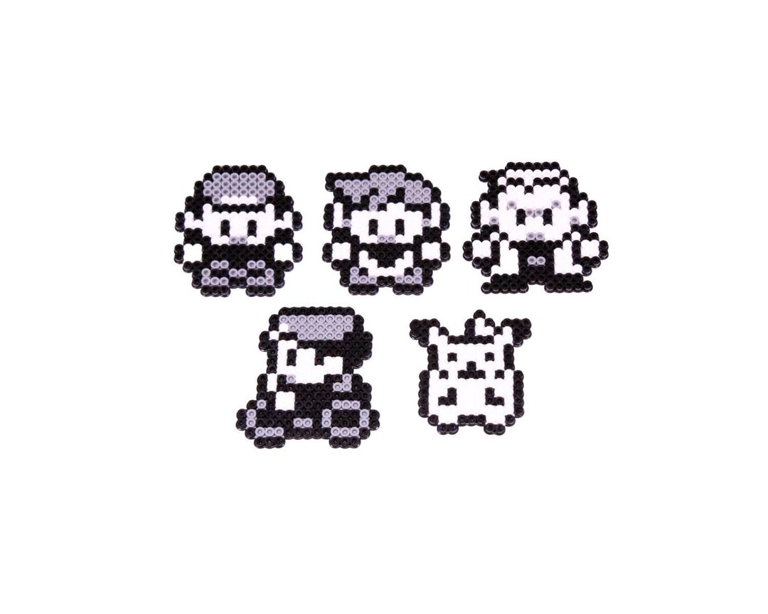 Pokemon Gameboy Characters Perler Bead Sprite Set, Ash, Gary, Professor ...