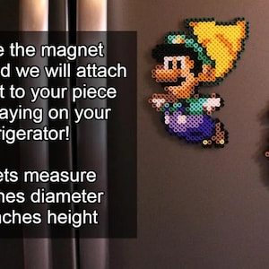 Cape Flying Mario & Luigi Fuse Bead Sprite Set | SNES 16-bit Pixel Art ...