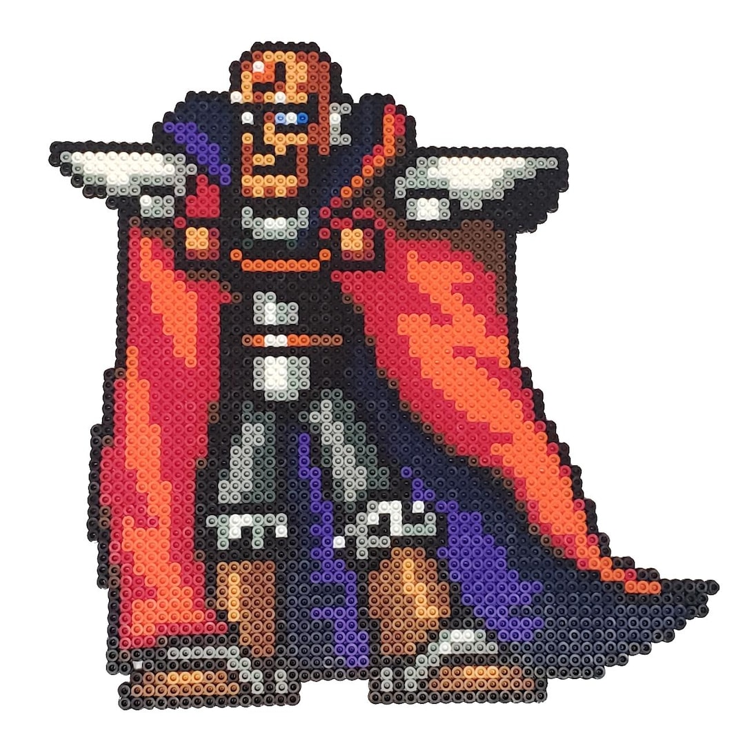 Mega Man X Sigma Cape Perler Bead Sprite, SNES Megaman X1 Boss, Pixel ...