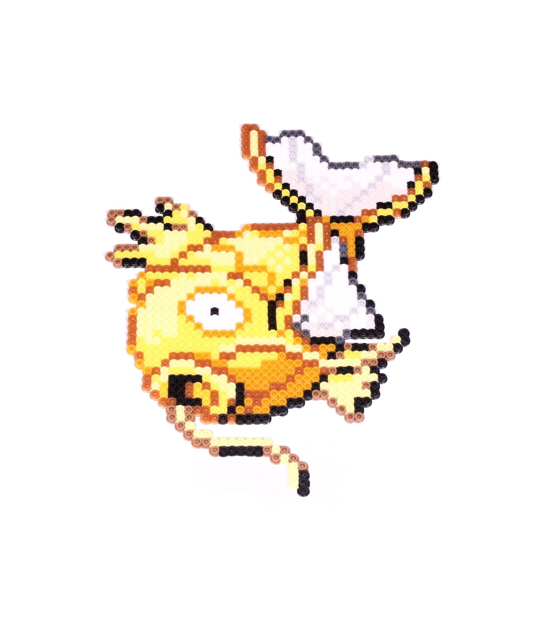 Gold Magikarp Perler Bead Sprite, Shiny Pokemon Merch, Nintendo, Pixel ...