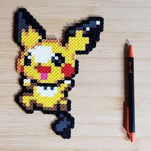 Pichu Pokemon Perler Bead Sprite, Pixel Art Figure, Gen 2 Baby Pokemon ...