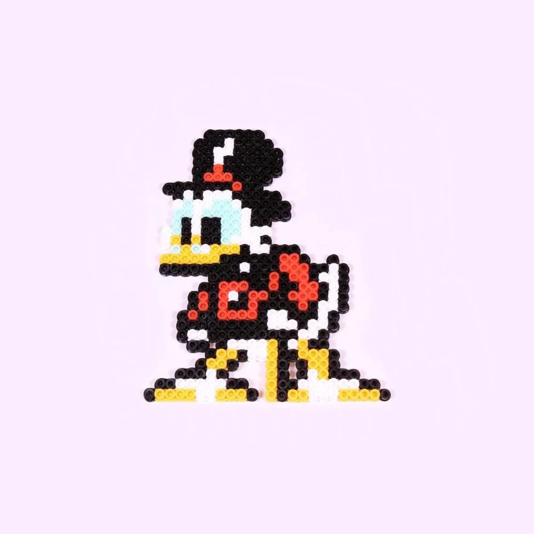 Duck Tales NES Scrooge Mcduck Bead Art | 8-bit Gaming Wall Decor - Etsy