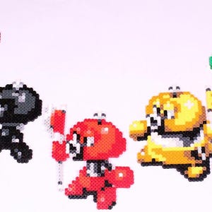Axem Rangers Pixel Art Bead Design | Mario RPG SNES Bead Figures - Etsy