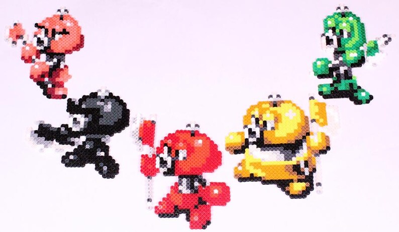 Axem Rangers Pixel Art Bead Design | Mario RPG SNES Bead Figures - Etsy