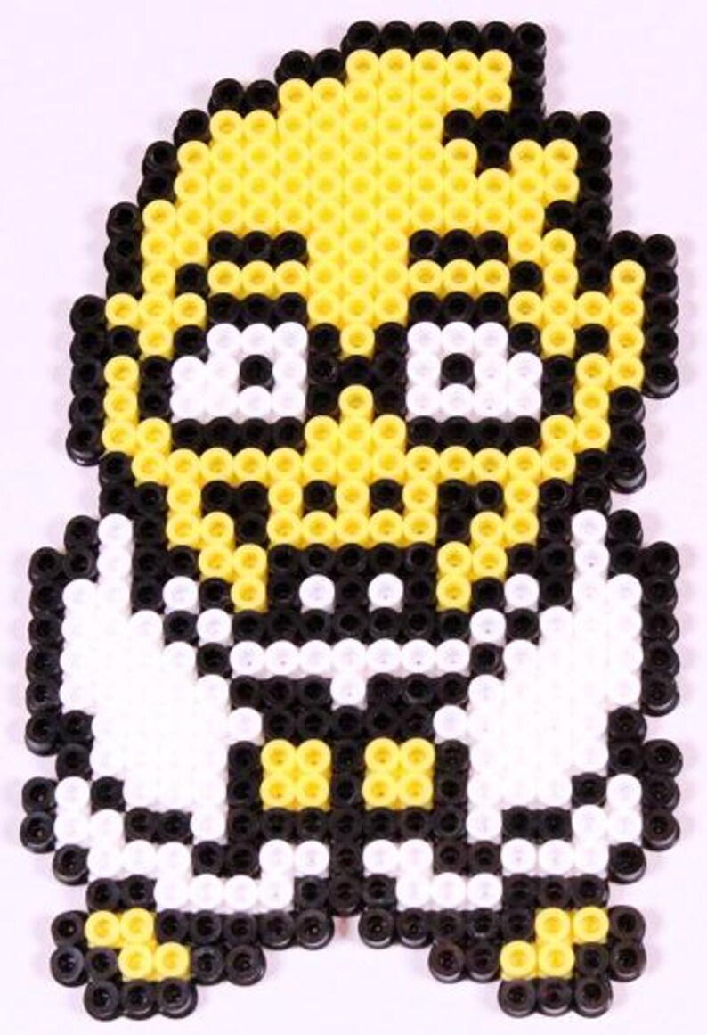 Undertale Alphys Perler Bead Sprite, Pixel Art, RPG, Toby Fox, Bead Art ...