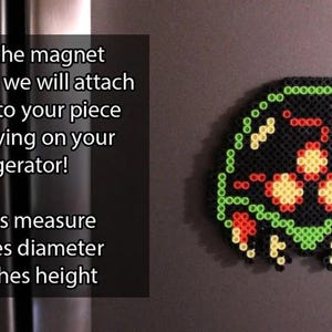 Metroid NES Perler Bead Sprite | 8-bit Pixel Art | Retro Wall Art ...