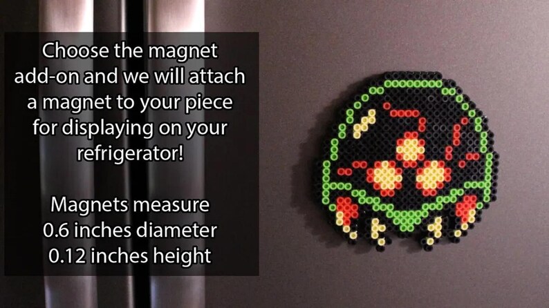 Metroid NES Perler Bead Sprite 8-bit Pixel Art Retro Wall Art & Gamer ...