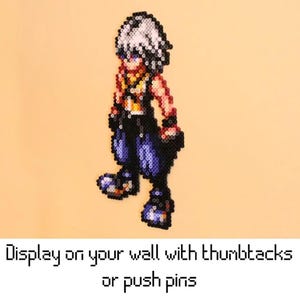 Riku Bead Sprite Creation | Kingdom Hearts Chain of Memories Pixel Bead ...