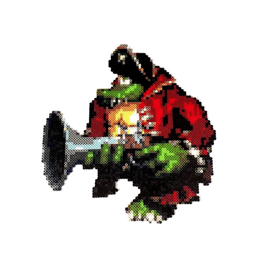 Kaptain K. Rool DKC2 Perler Bead Art, Donkey Kong Country 2 SNES Final ...
