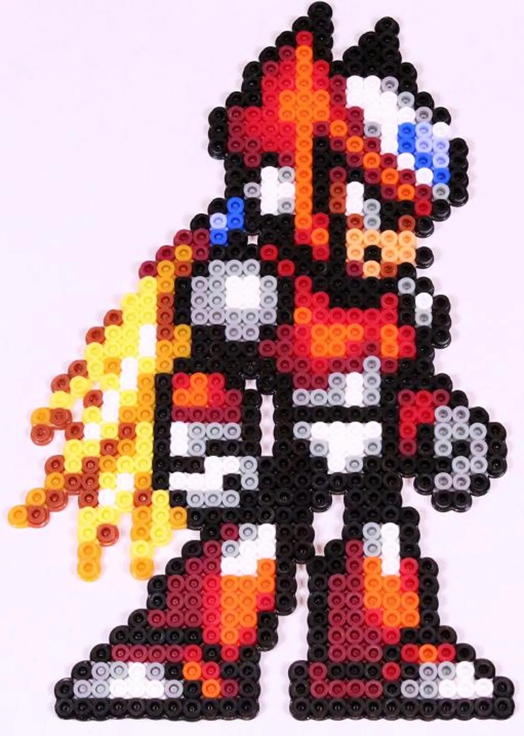 Mega Man X Zero Pixel Art SNES Perler Bead Sprite 16-bit Nintendo Wall ...