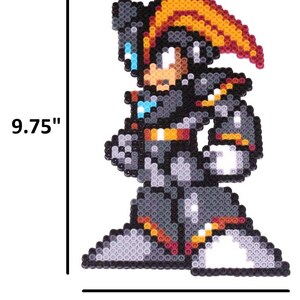 Mega Man 7 Character Set, Perler Bead Pixel Sprites, Mega Man, Bass ...