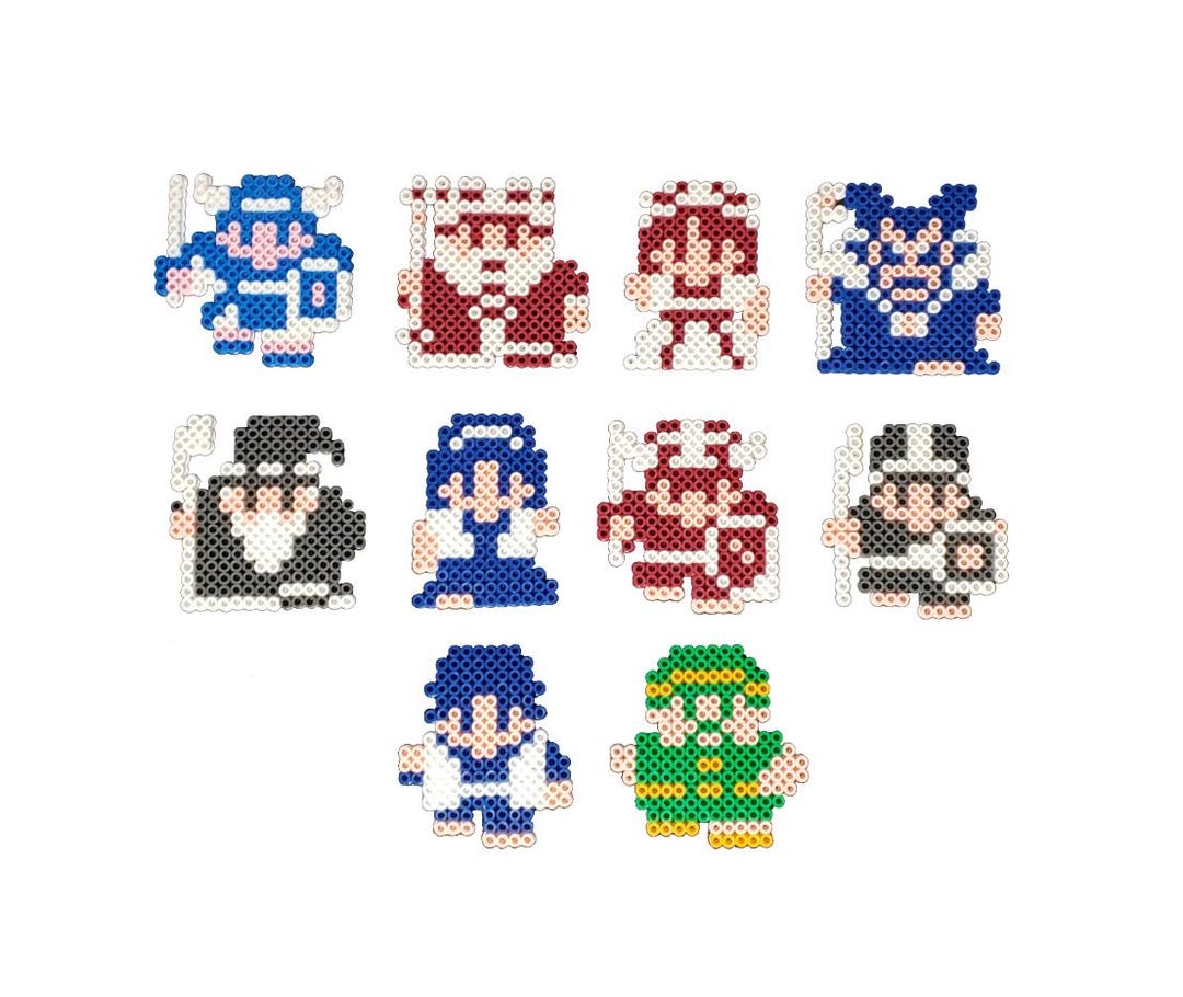Dragon Warrior NES Perler Bead Sprite Set, 8 Bit Nintendo Bead Art ...