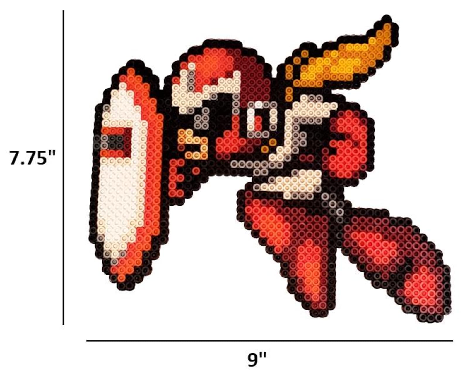 Mega Man 7 Character Set, Perler Bead Pixel Sprites, Mega Man, Bass ...