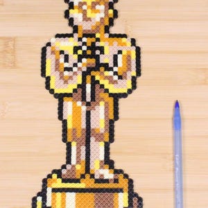 Earthbound Mother 2 Mani Mani Statue Sprite | SNES 16-bit Pixel Bead ...