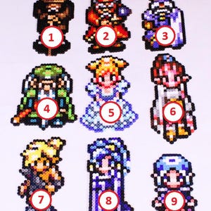 Chrono Trigger Npcs Perler Bead Art Set 2, SNES 16-bit Character ...