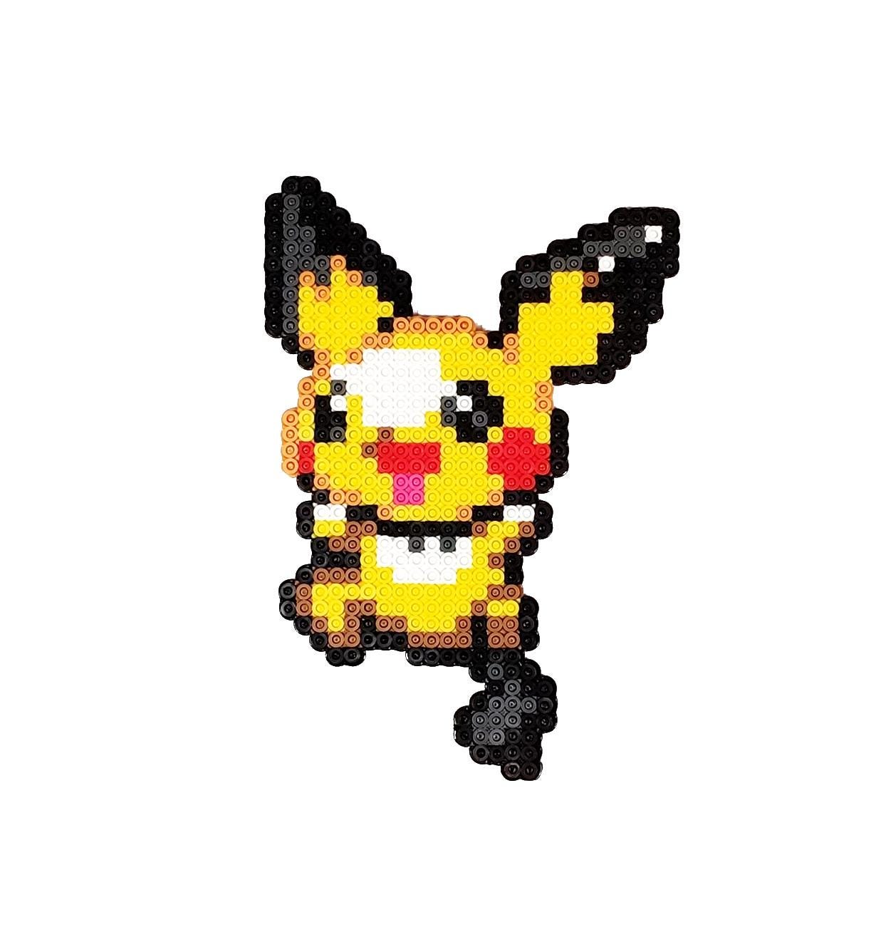 Pichu Pokemon Perler Bead Sprite, Pixel Art Figure, Gen 2 Baby Pokemon ...