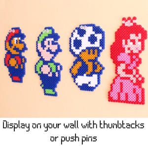 SMB2 Bead Art Collection | Mario Bros 2 NES 8-bit Perler Bead Figures ...