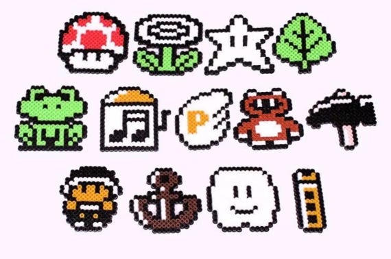 Objetos De Pixel Mario Mario Dibujado En Pixel Art En Menos De Un