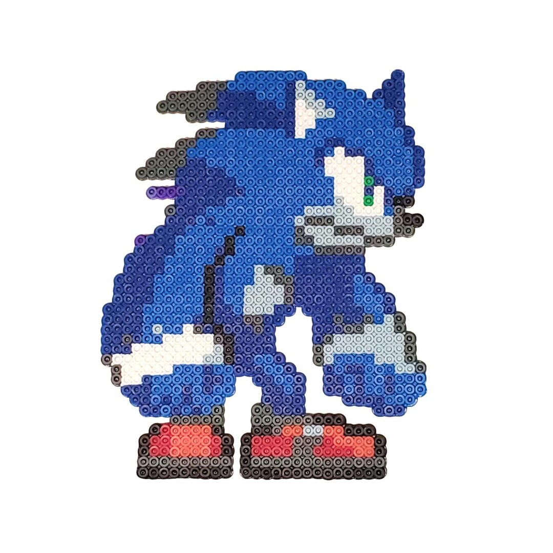 Sonic Unleashed Werehog Perler Bead Design, Sonic the Hedgehog Bead Art ...