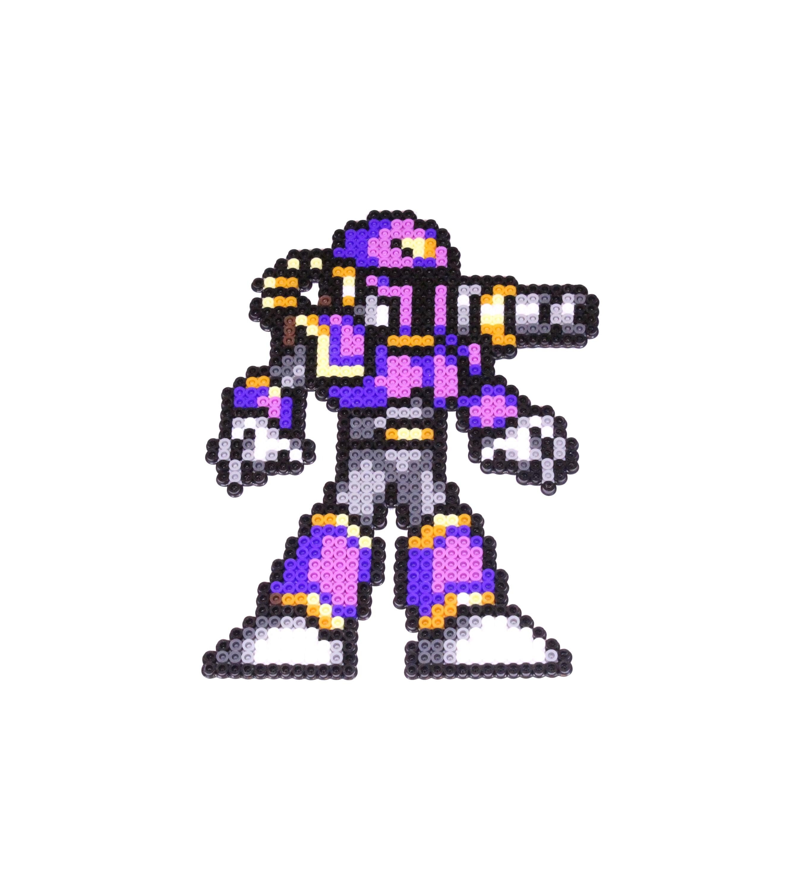Perler Bead Art: Mega Man X Vile Sprite | 16-bit SNES Gaming Wall Art ...