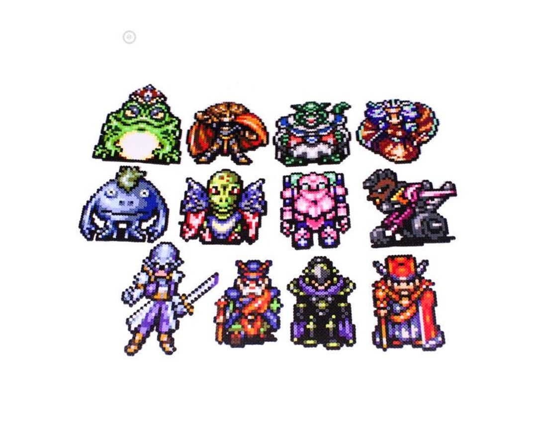 Chrono Trigger Npcs Perler Bead Art Set 1, SNES 16-bit Character ...