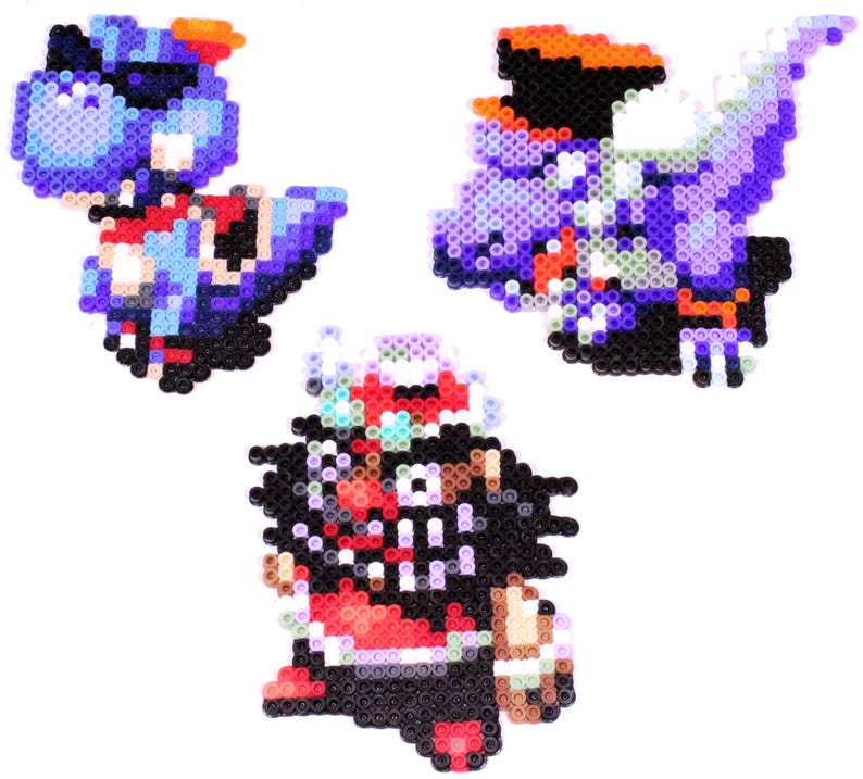 Mario RPG Perler Bead Sprite Set, Boshi, Croco, Booster, Characters ...