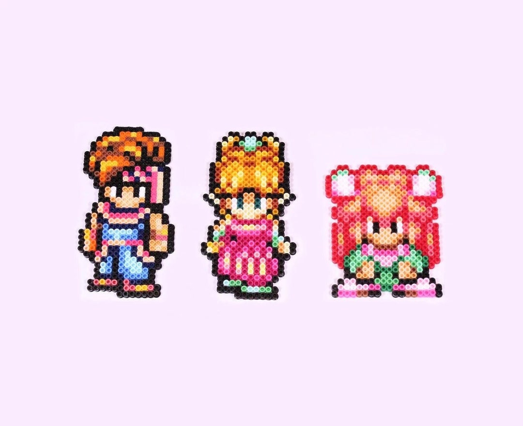 Secret of Mana Party Perler Bead Sprite Set, SNES, 16-bit, RPG, Pixel ...