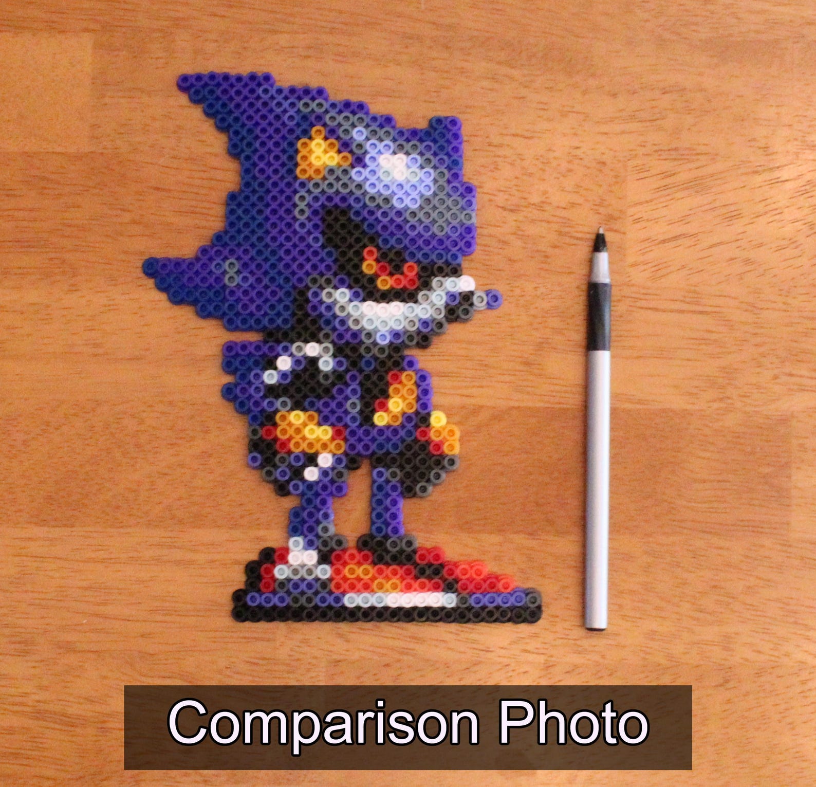 Sonic the Hedgehog Metal Sonic Bead Art | Pixel Sprite | Sega Genesis ...