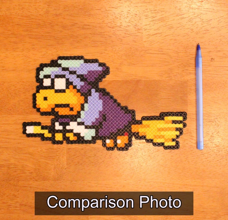 Yoshi’s Island Pixel Art Set, Perler Bead Sprites, Yoshi & Baby Mario ...