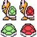 Perler Bead Designs: Green & Red Koopa Shells SMB3 Pixel Bead ...