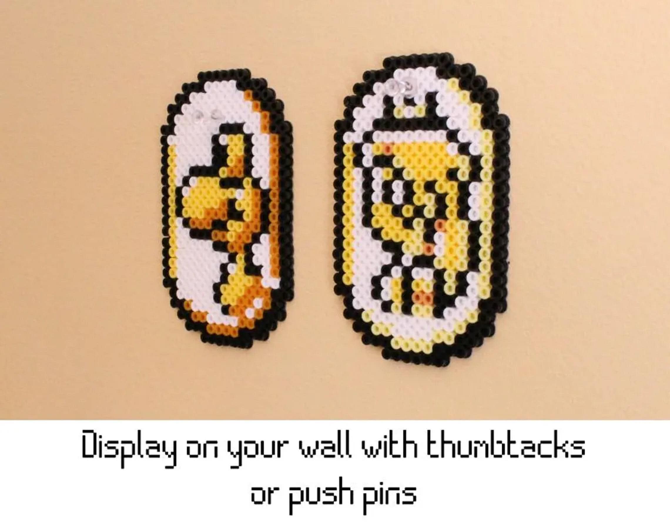 Super Mario World Yoshi & Peach Coin Perler Bead Sprite Set | Dragon ...