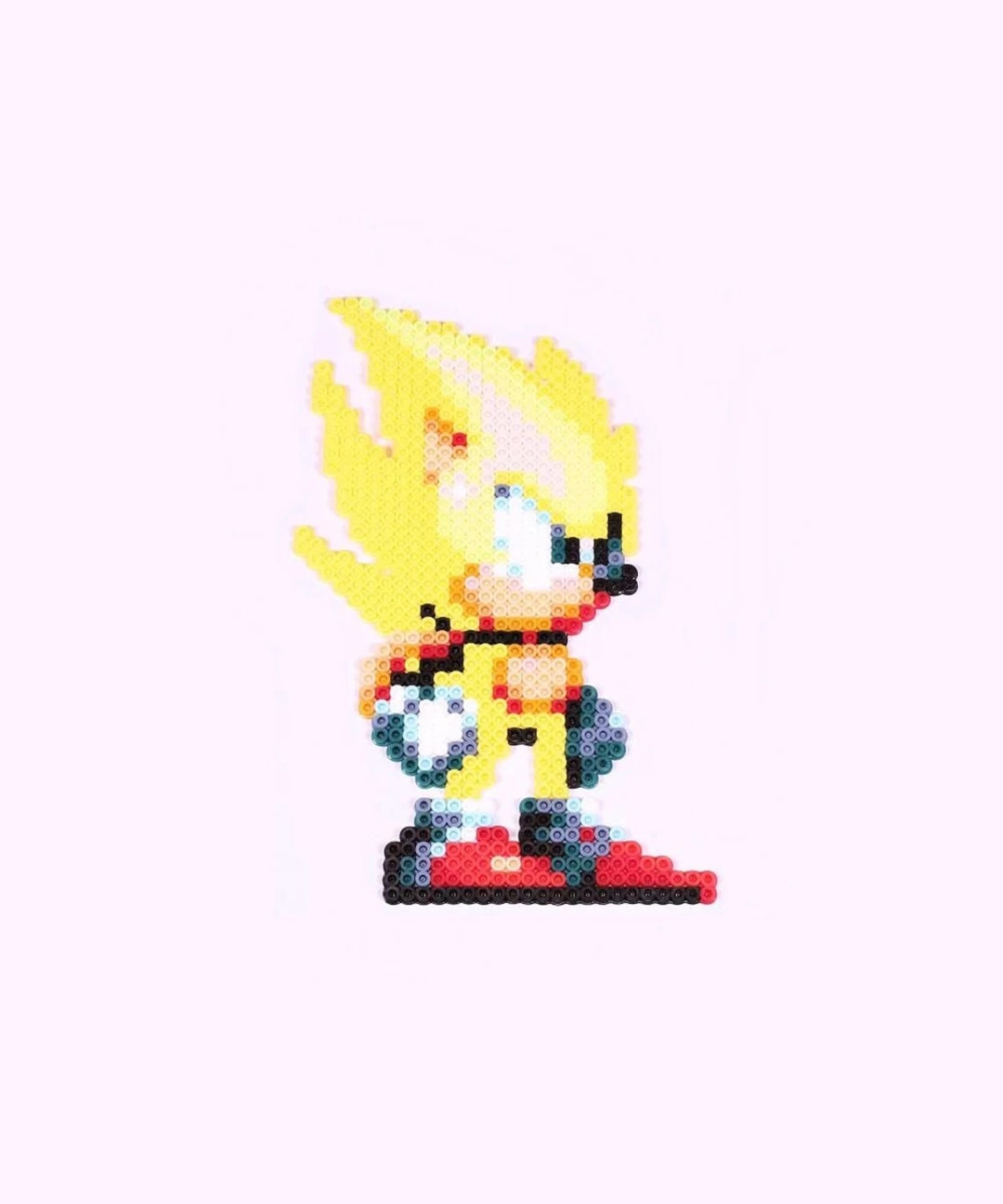 Super Sonic Pixel Bead Sprite | Sonic the Hedgehog | 16-bit Sega ...