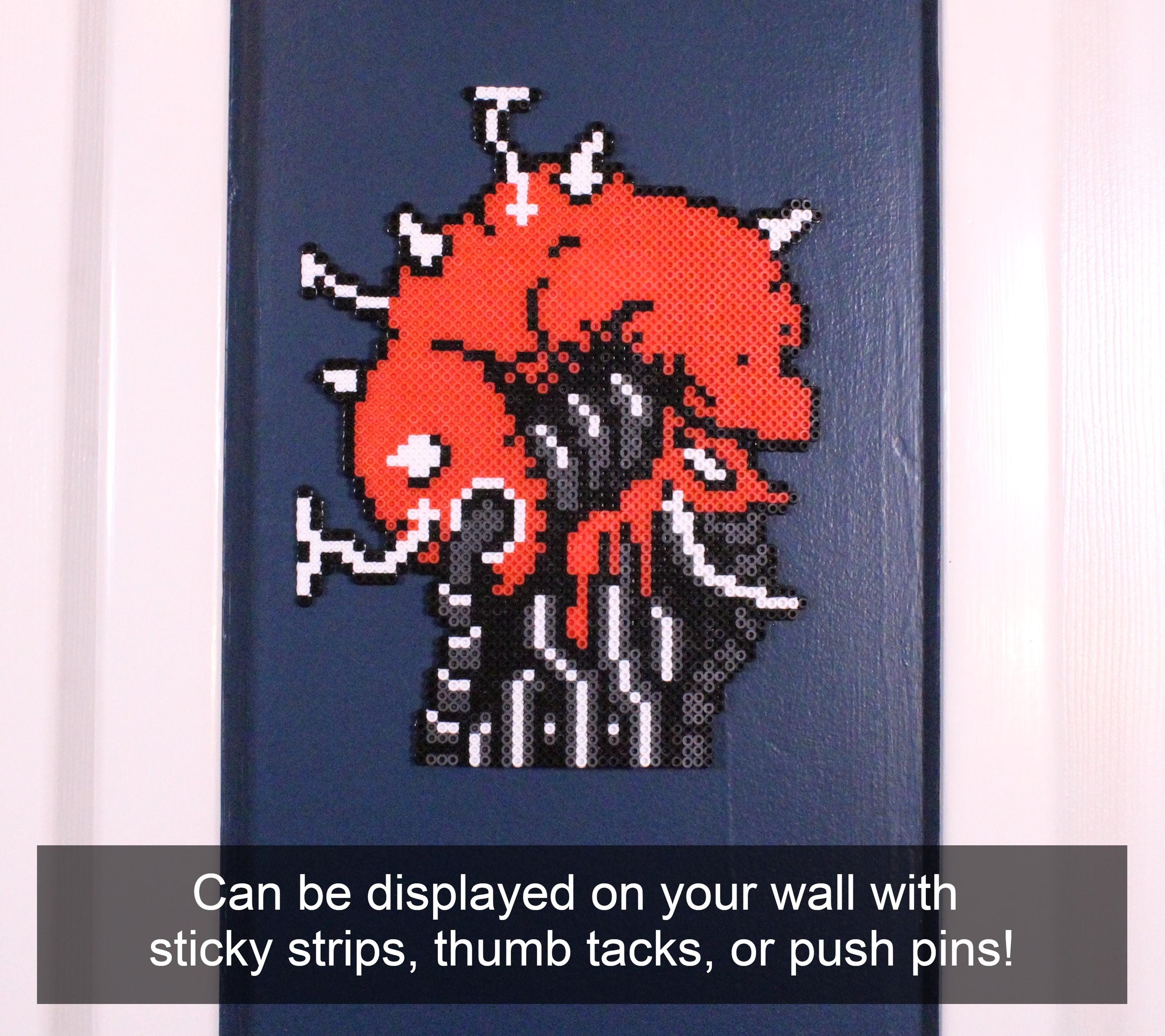 Metroid NES Mother Brain 8-bit Pixel Art | Perler Bead Sprite | Retro ...