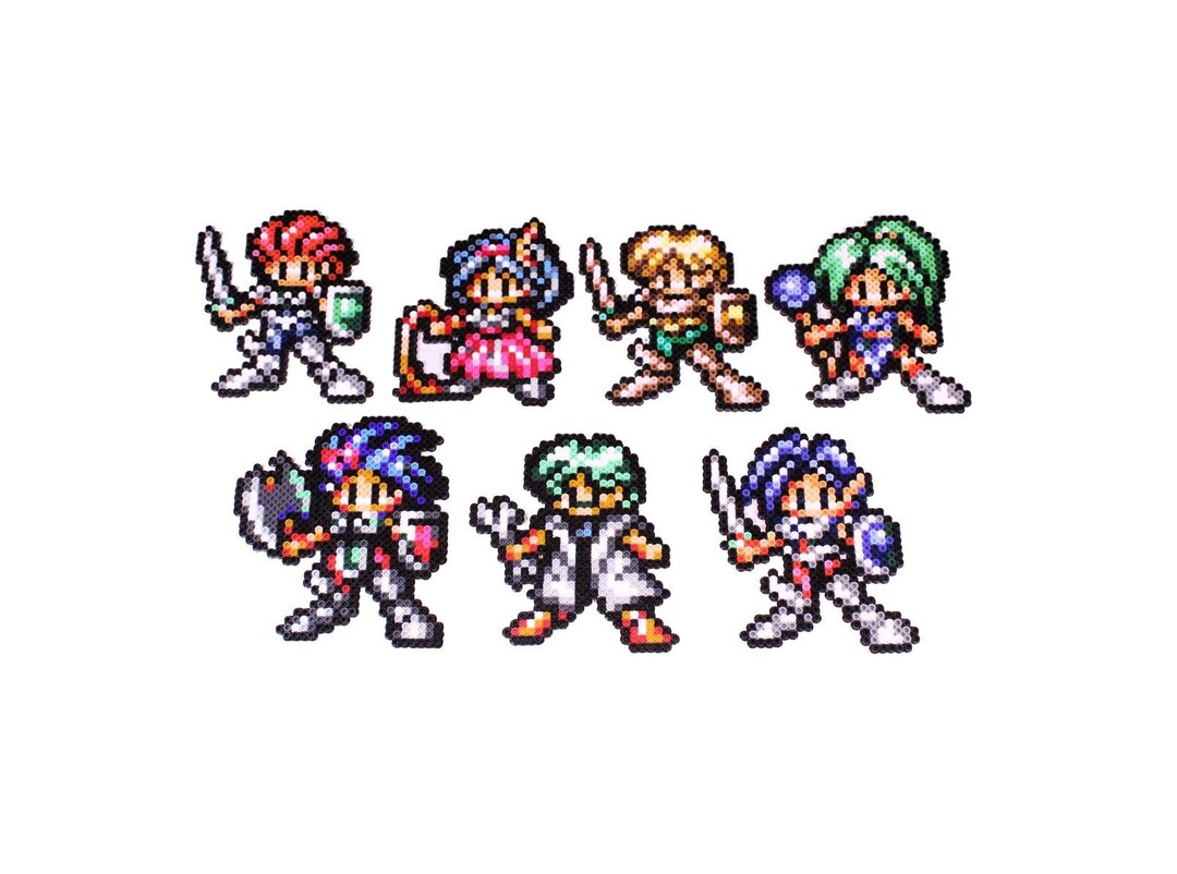 Lufia 2 Characters Perler Collection, Rise of the Sinistrals, SNES 16 ...