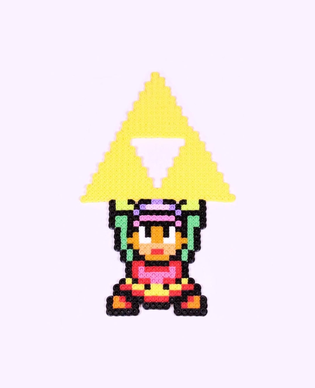 Zelda Link to the Past Triforce Perler Bead Sprite, Pattern, SNES, 16 ...