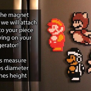 8-bit Fire Flower & Frog Suit Bead Art | Super Mario 3 NES Perler ...
