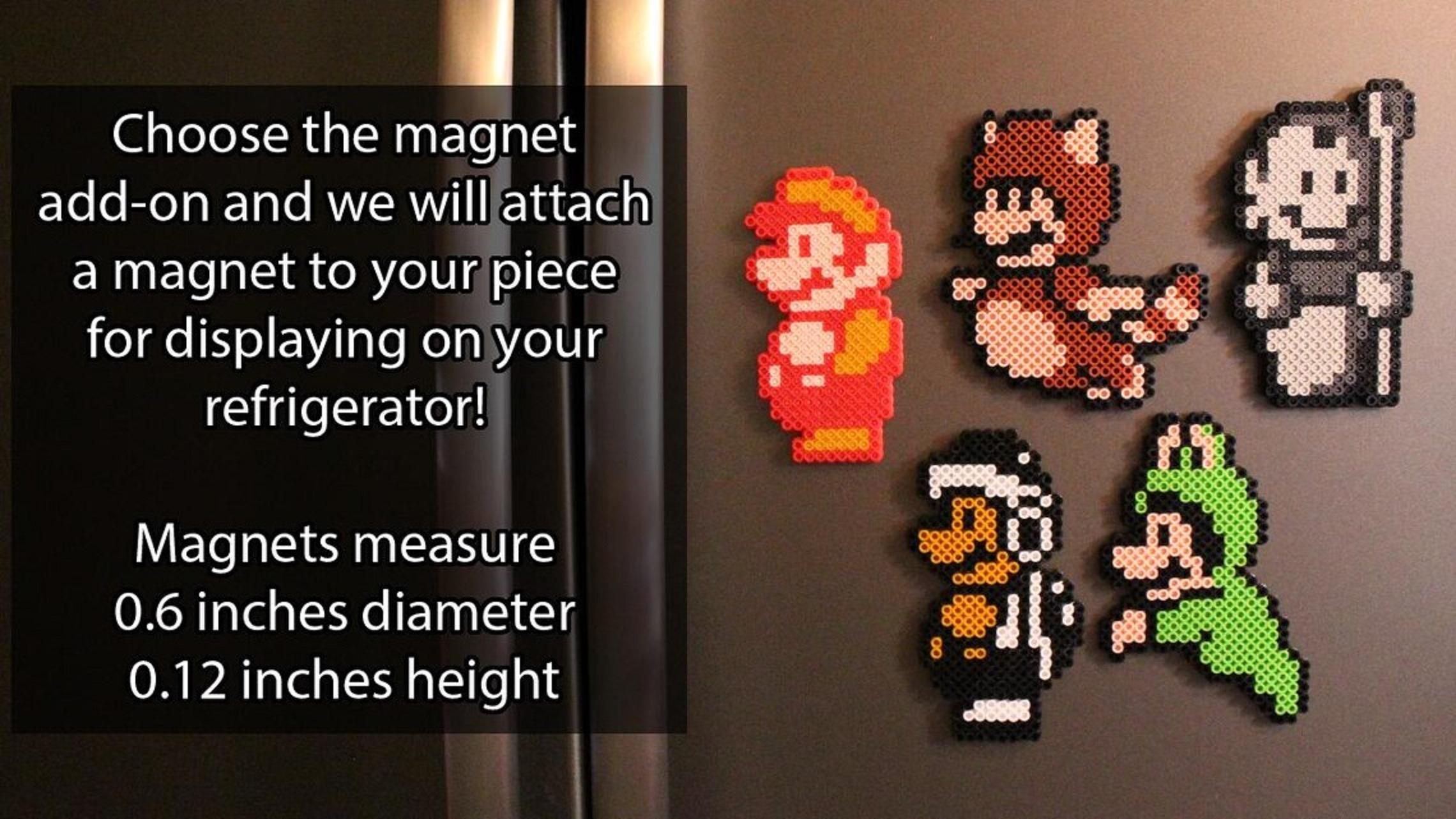Mario Bros 3 Perler Bead Sprite Set, Fire Flower, Frog Suit, SMB3, NES ...