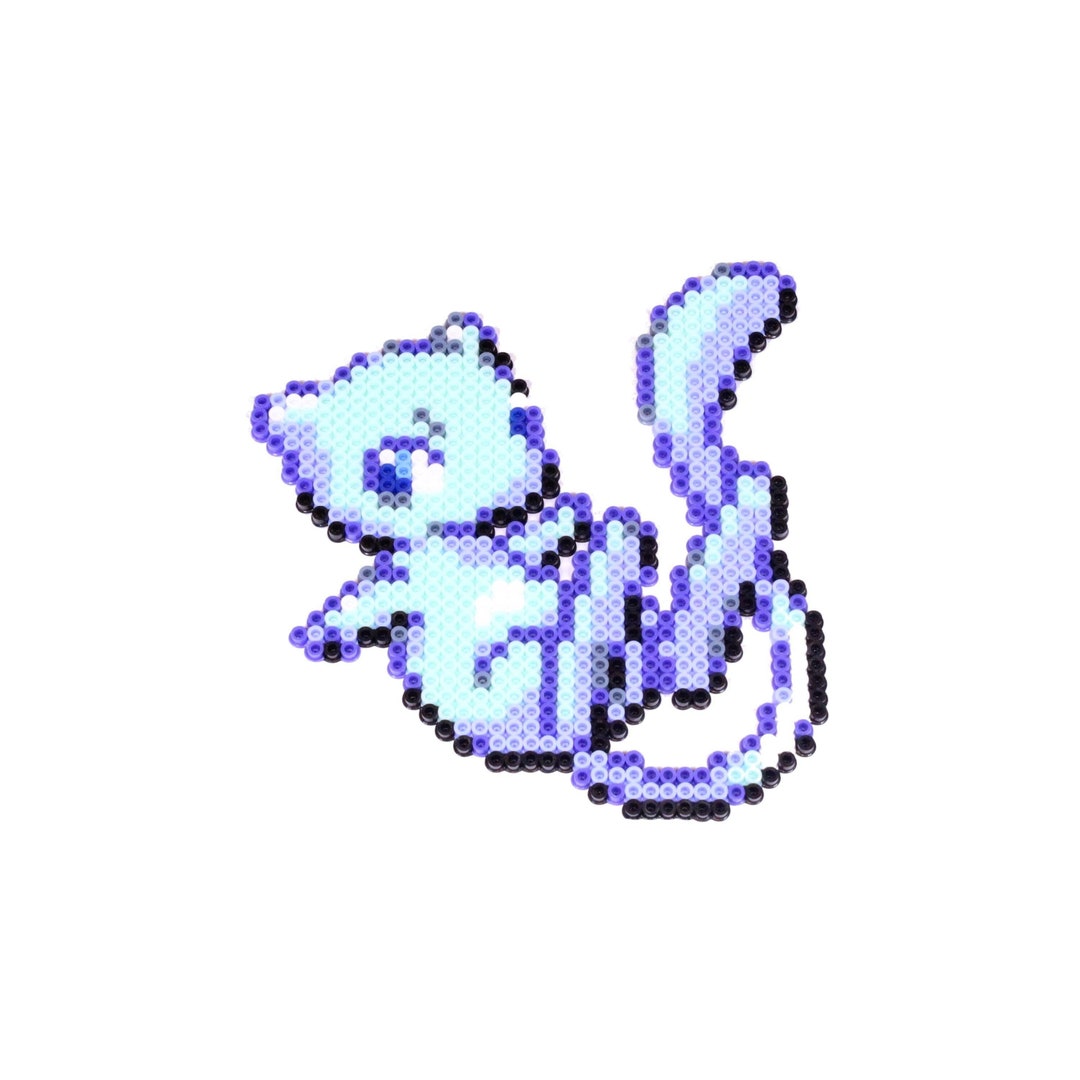 Pokemon Shiny Mew Perler Bead Sprite | Mythical Gen 1 Character Pixel ...