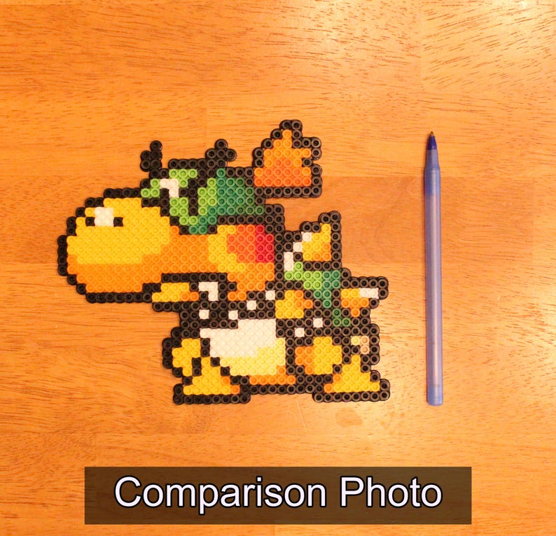 Yoshi's Island Baby Bowser Perler Bead Sprite, Super Mario World ...