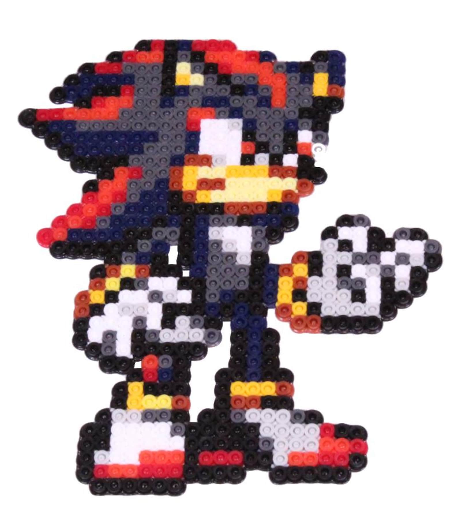 Shadow the Hedgehog Perler Bead Sprite, SA2, Sonic 3 Movie, Gaming Wall Art, Sonic Fan Gift - Etsy