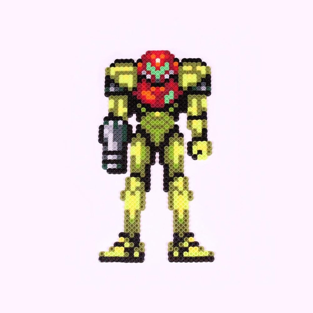 Super Metroid Samus Aran Perler Bead Sprite, SNES, 16-bit, Pattern ...