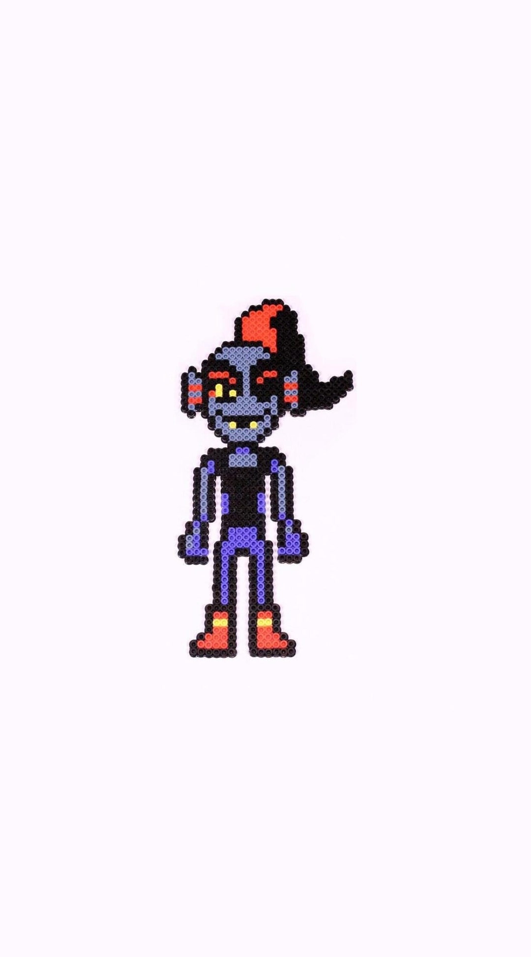 Undyne Pixel Art Collectible | Undertale Bead Sprite for Game Room ...